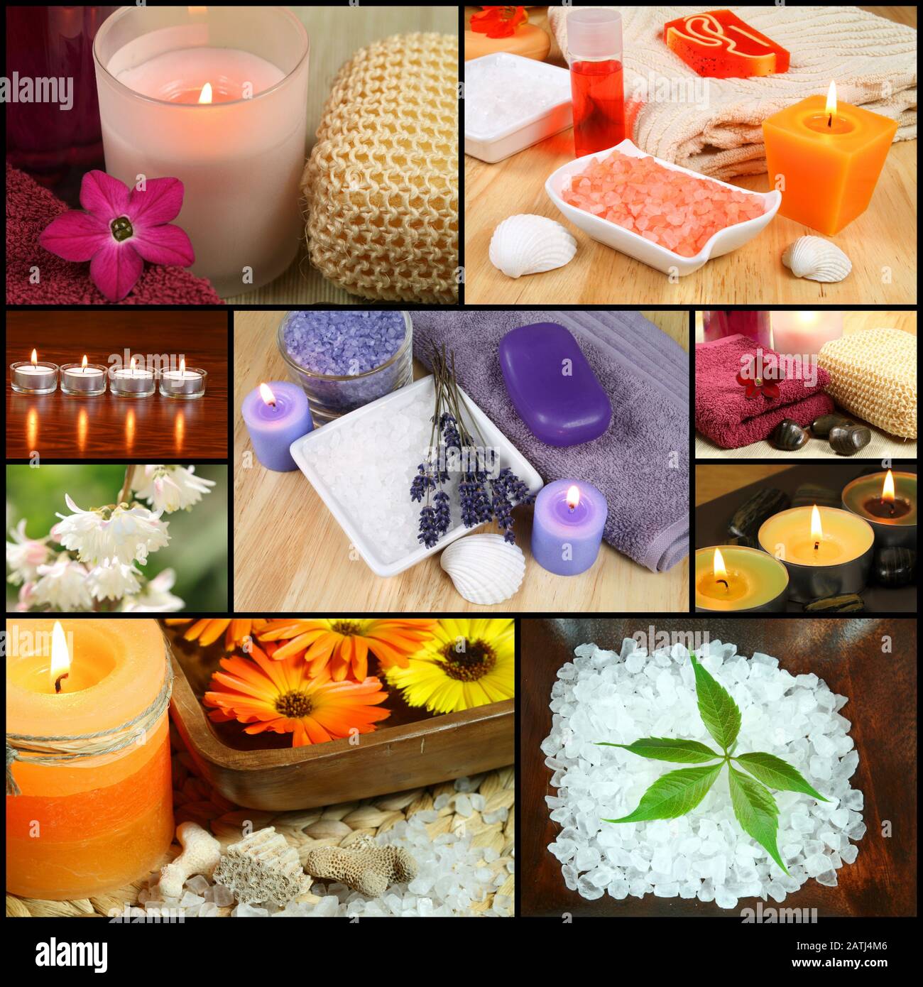 Spa collage hi-res stock photography and images - Alamy