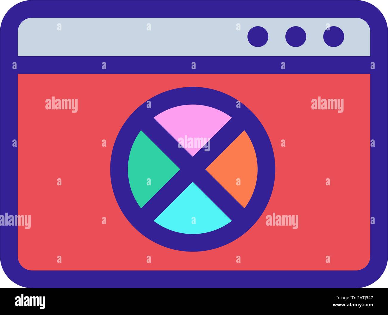 cyber attack icon vector. Isolated contour symbol illustration Stock ...