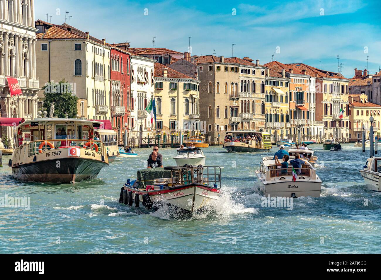 Venice water transport hi-res stock photography and images - Alamy