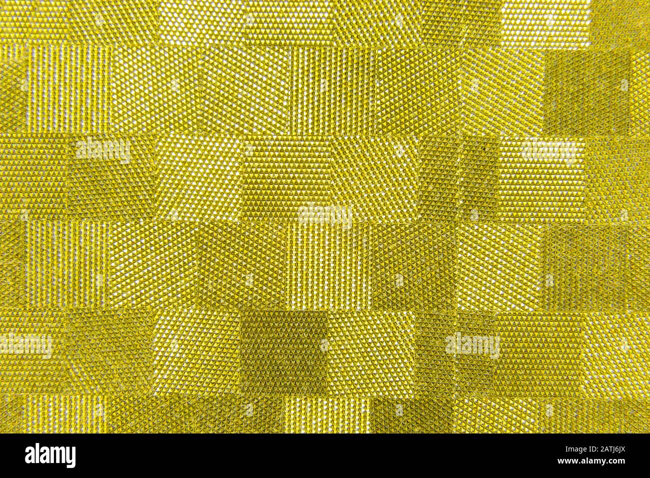 image of yellow golden checkered shiny paper background Stock Photo - Alamy