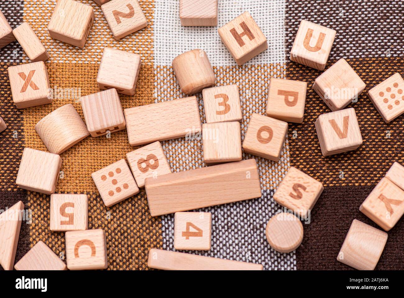 Alphabet wooden blocks hi-res stock photography and images - Alamy
