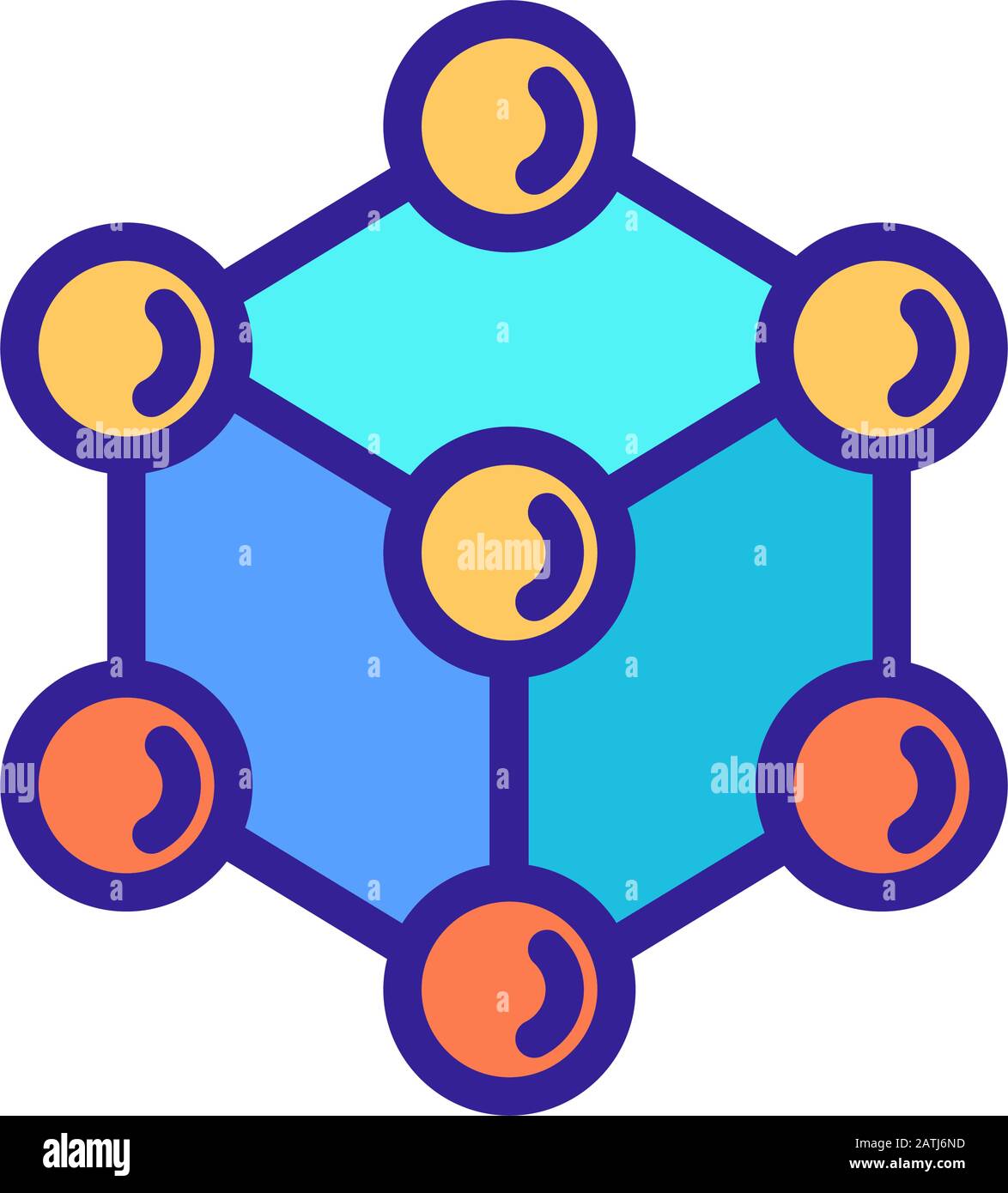 chemical formula icon vector. Isolated contour symbol illustration ...