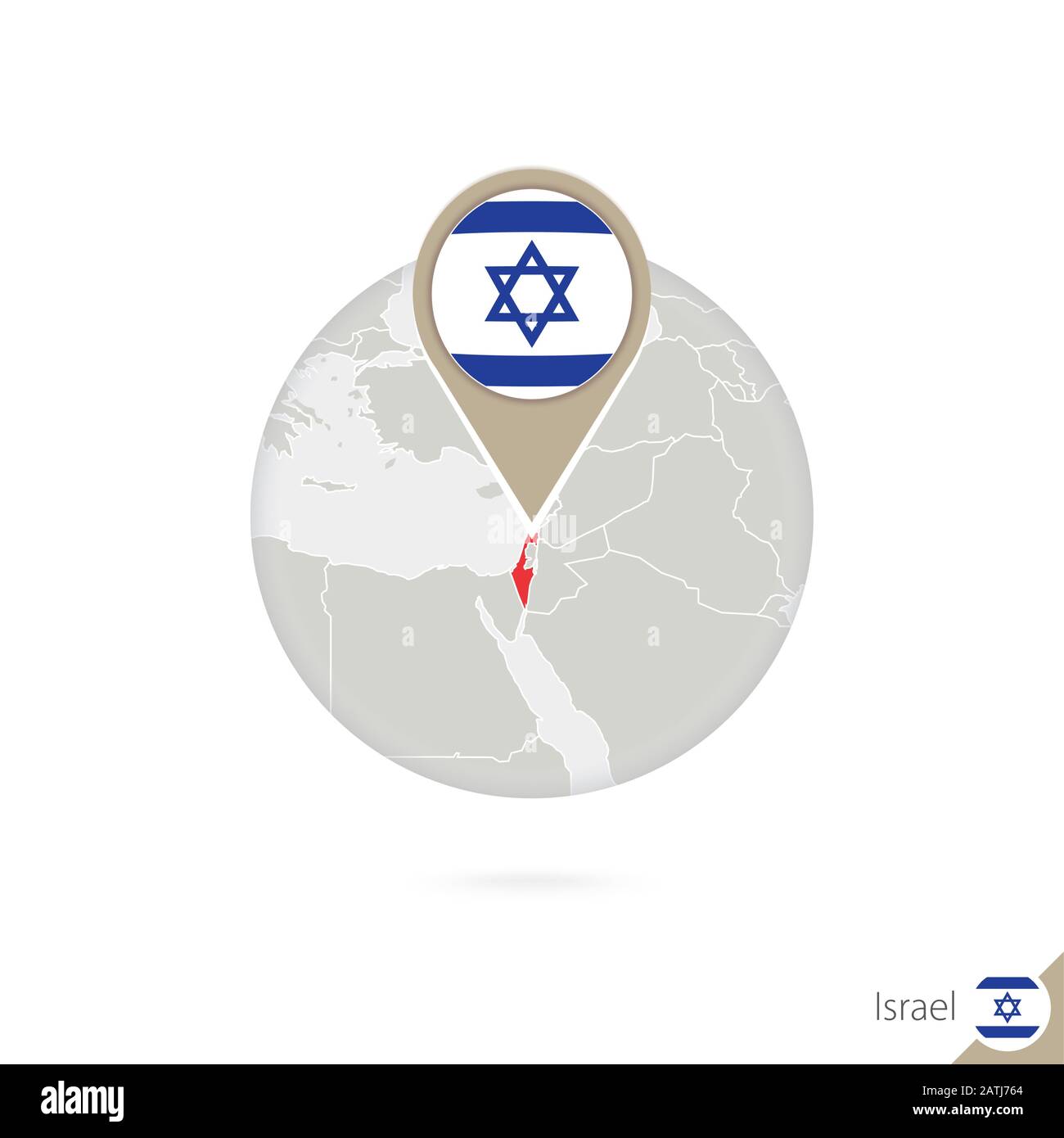 Israel map and flag in circle. Map of Israel, Israel flag pin. Map of ...