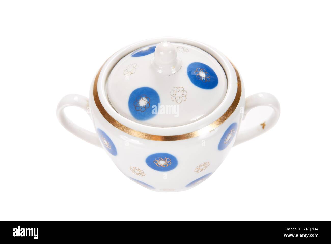 Blue white and gold patterns Cut Out Stock Images & Pictures - Alamy