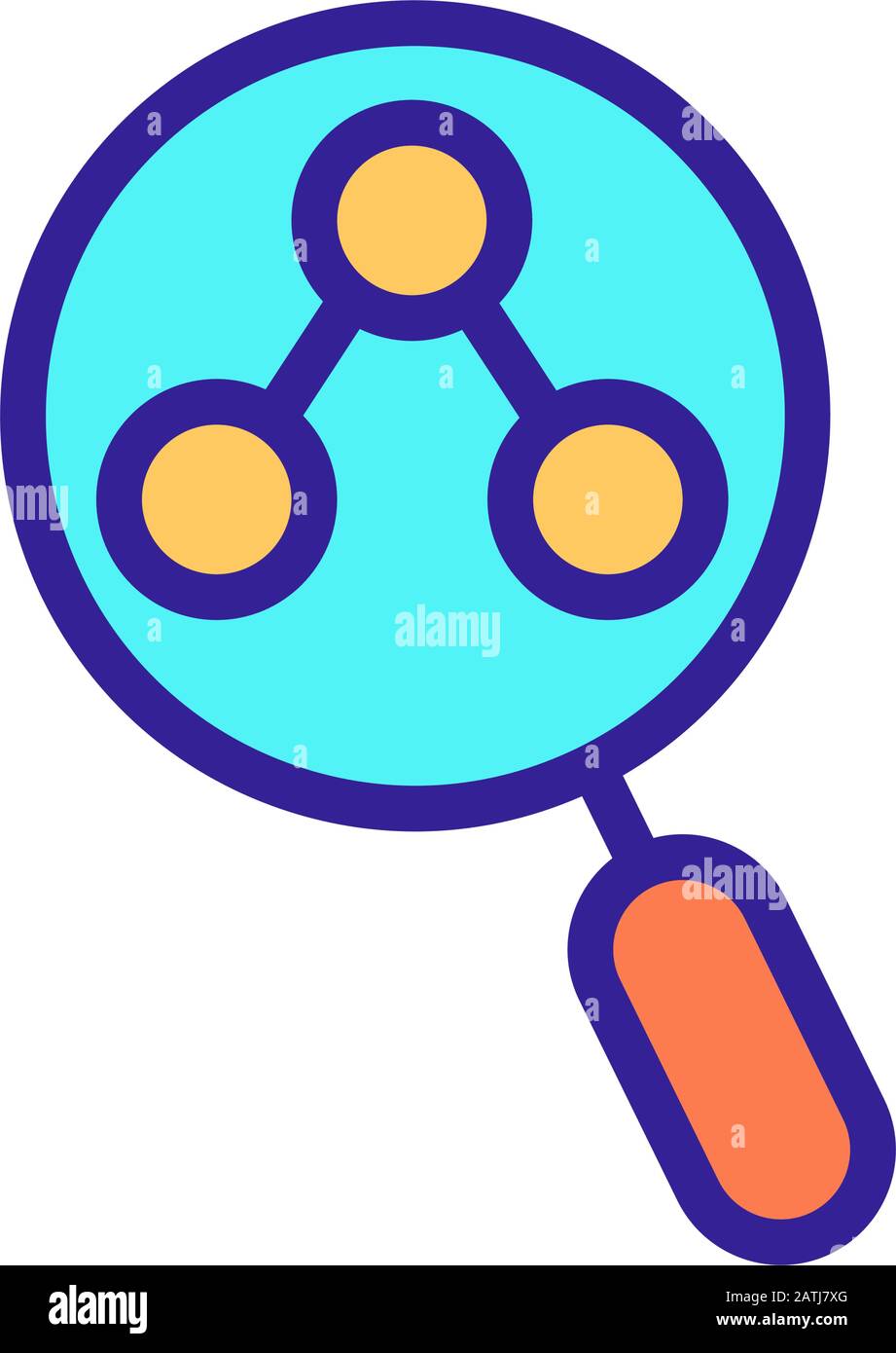 Chemical research icon vector. Isolated contour symbol illustration ...
