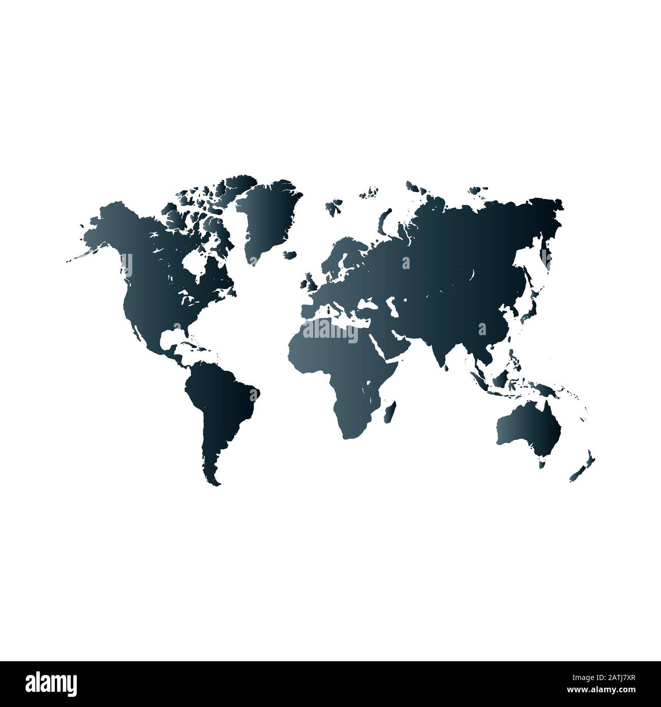 world map on white background Stock Vector Image & Art - Alamy