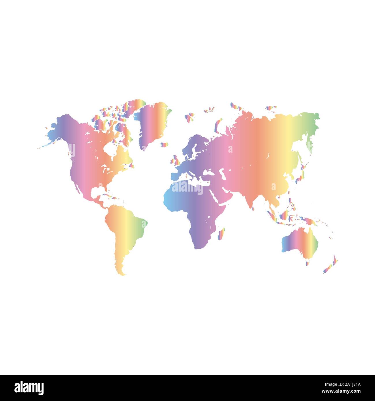 world map on white background Stock Vector Image & Art - Alamy