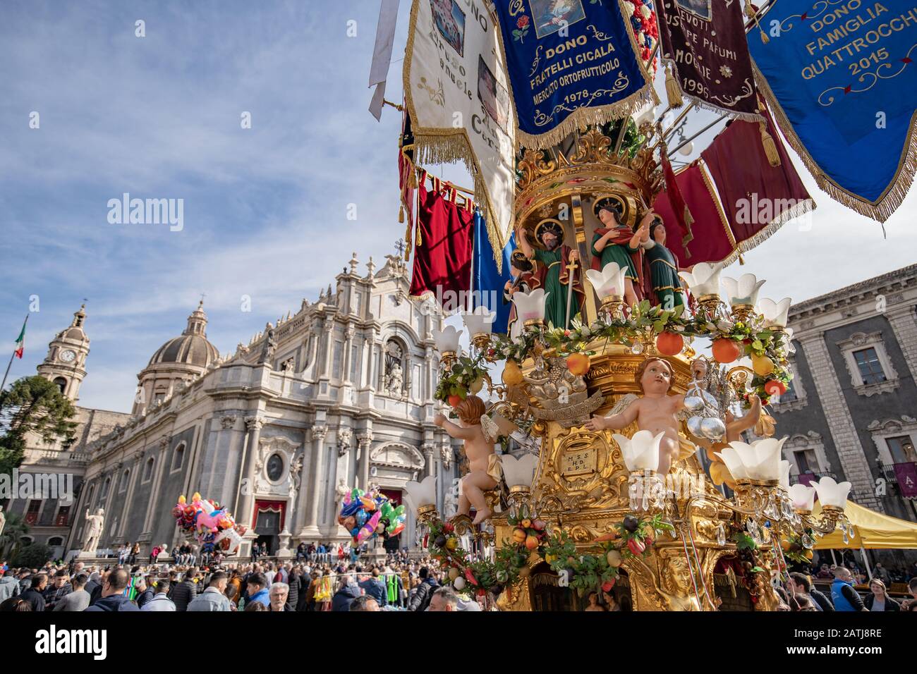 Catania Sicily, Italy. 3rd Feb, 2020. Patronal Feast of Saint Agata in ...