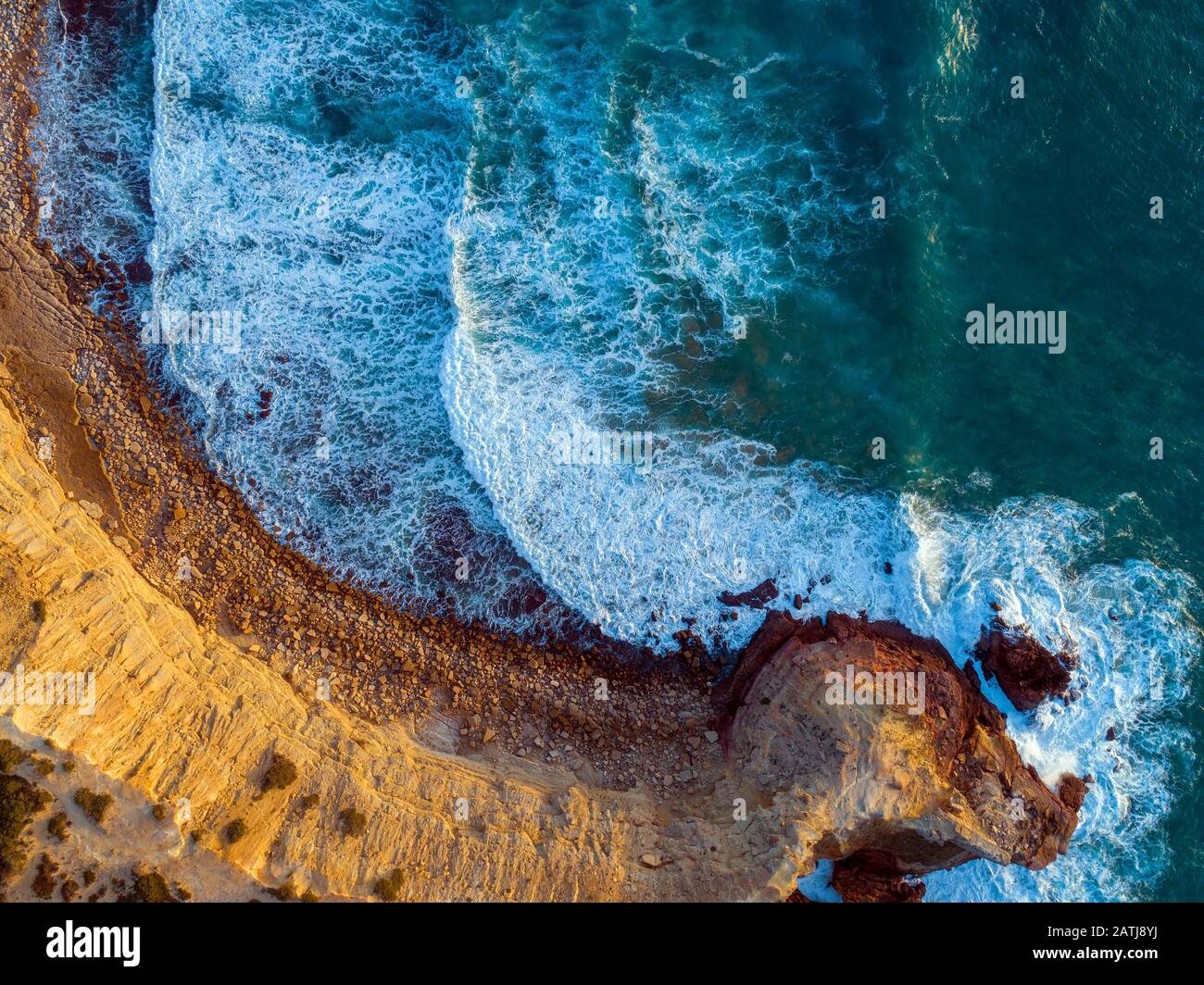 Aerial view sunset over rock hi-res stock photography and images - Alamy