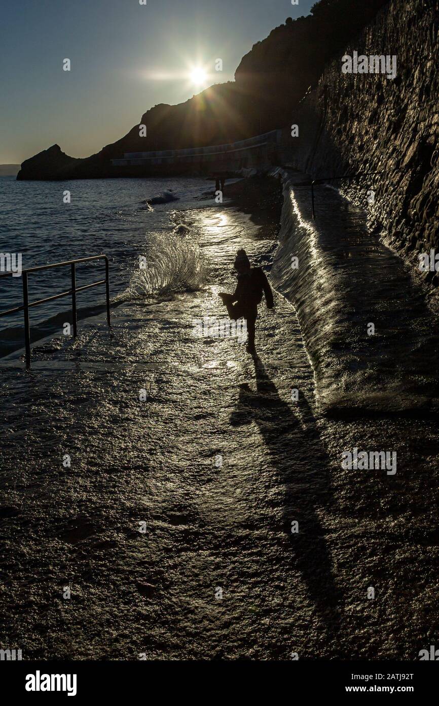Looked out to sea then they launched the ships hi-res stock photography ...