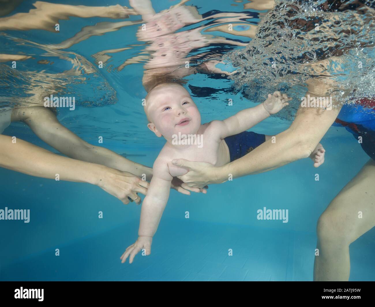 Underwater close up of children hi-res stock photography and images - Alamy
