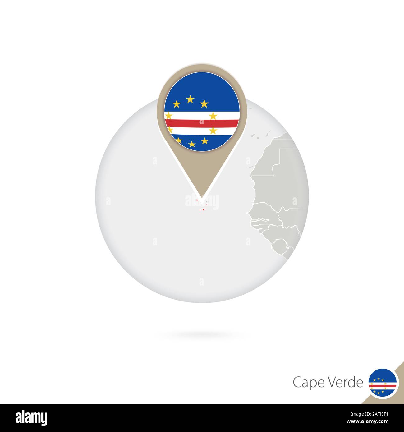 Map Cape Verde Flag