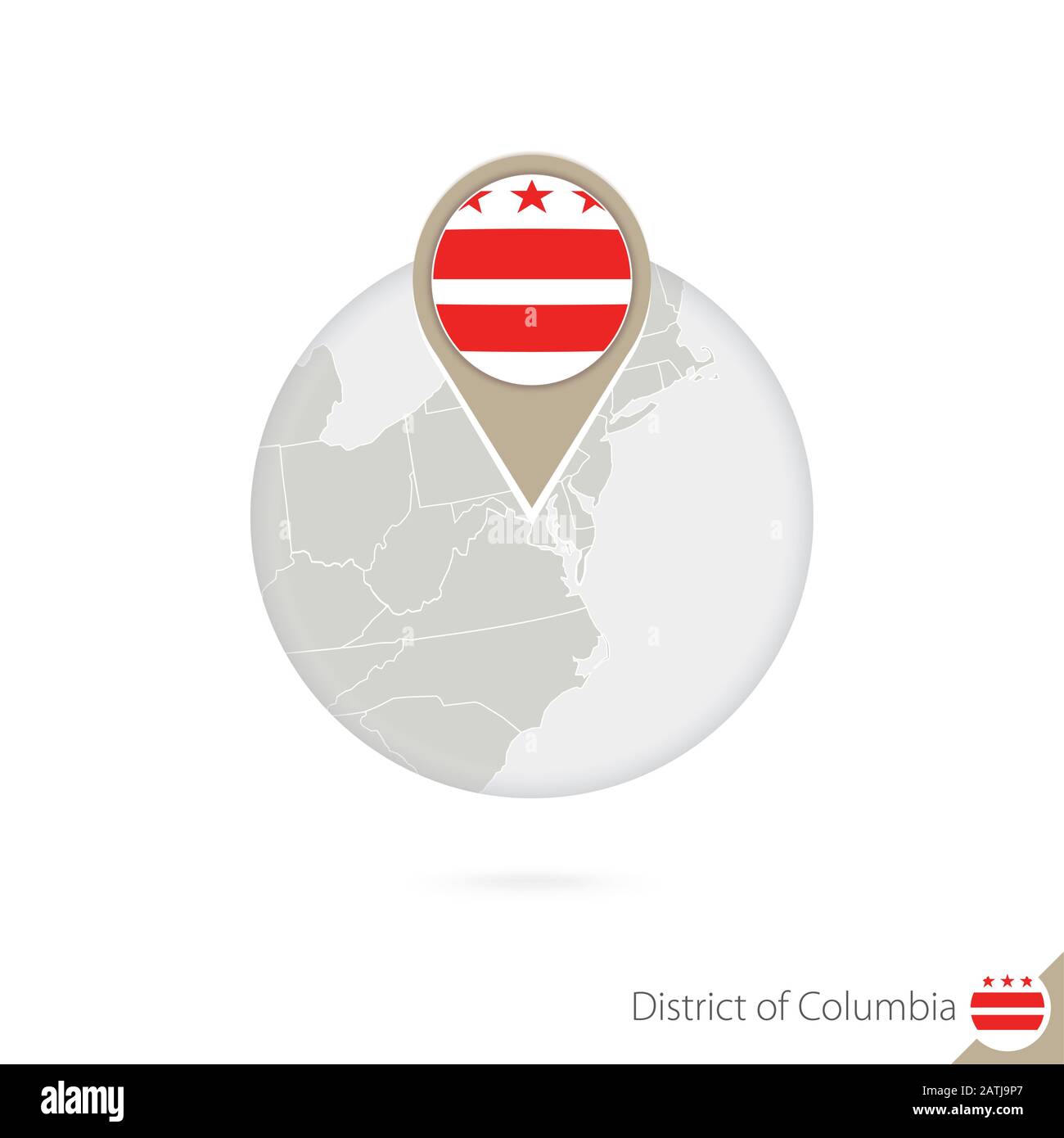 District of columbia flag map hi-res stock photography and images - Alamy