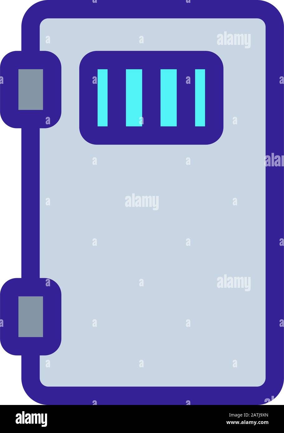 Open prison cell Stock Vector Images - Alamy