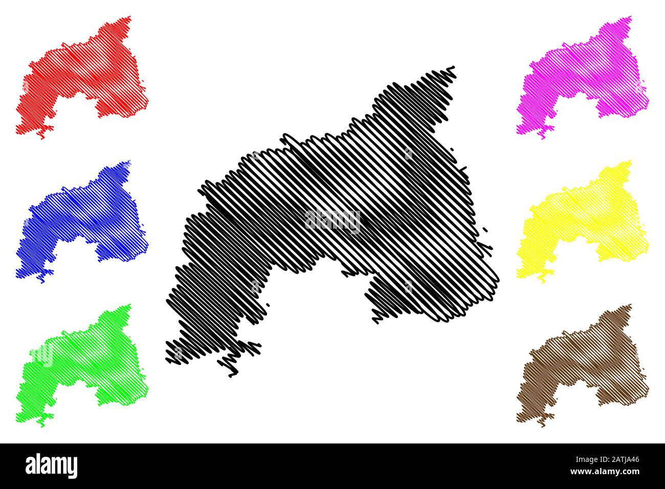 Khomas Region (Regions of Namibia, Republic of Namibia) map vector ...