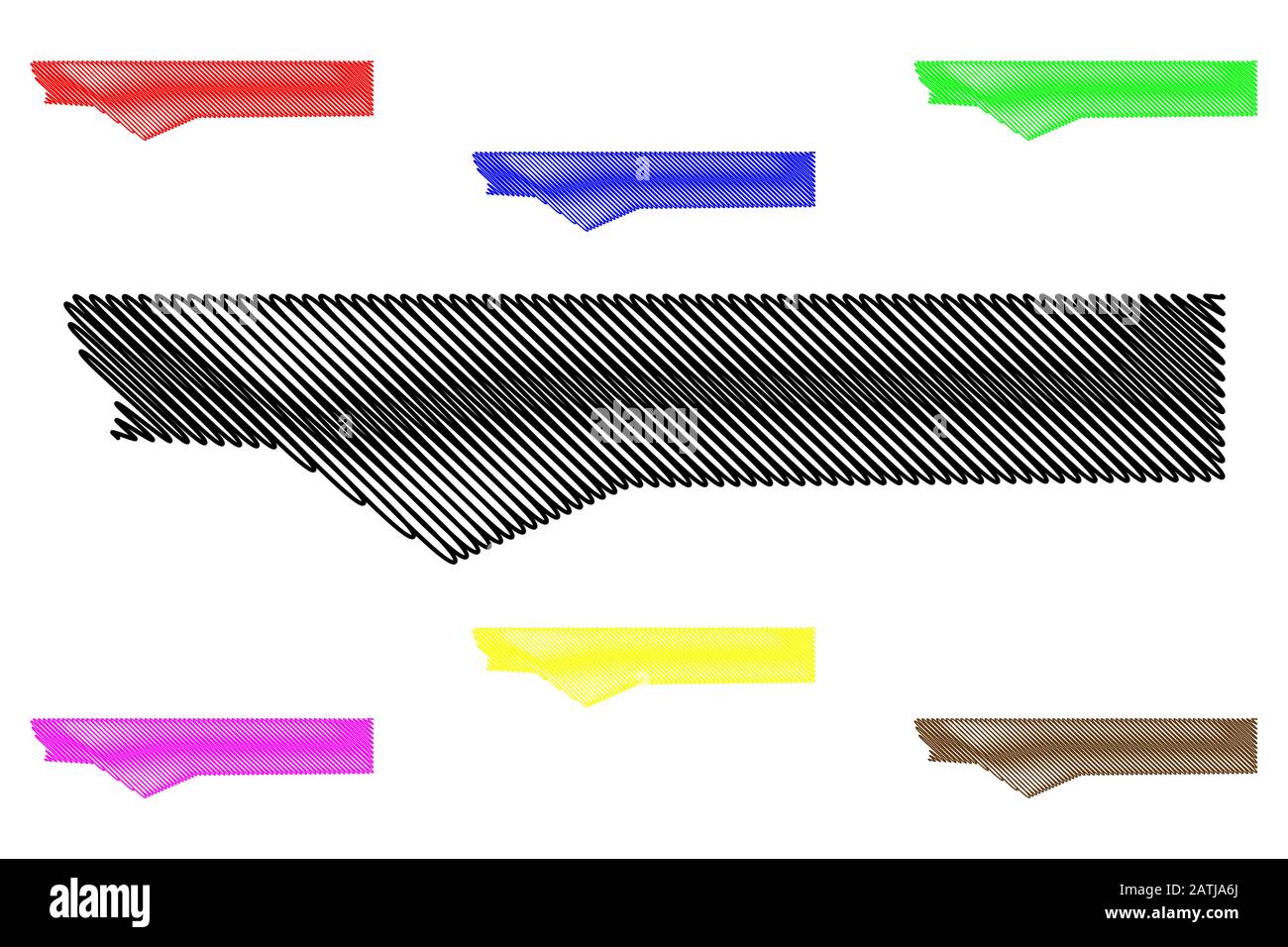 Ohangwena Region (Regions of Namibia, Republic of Namibia) map vector ...