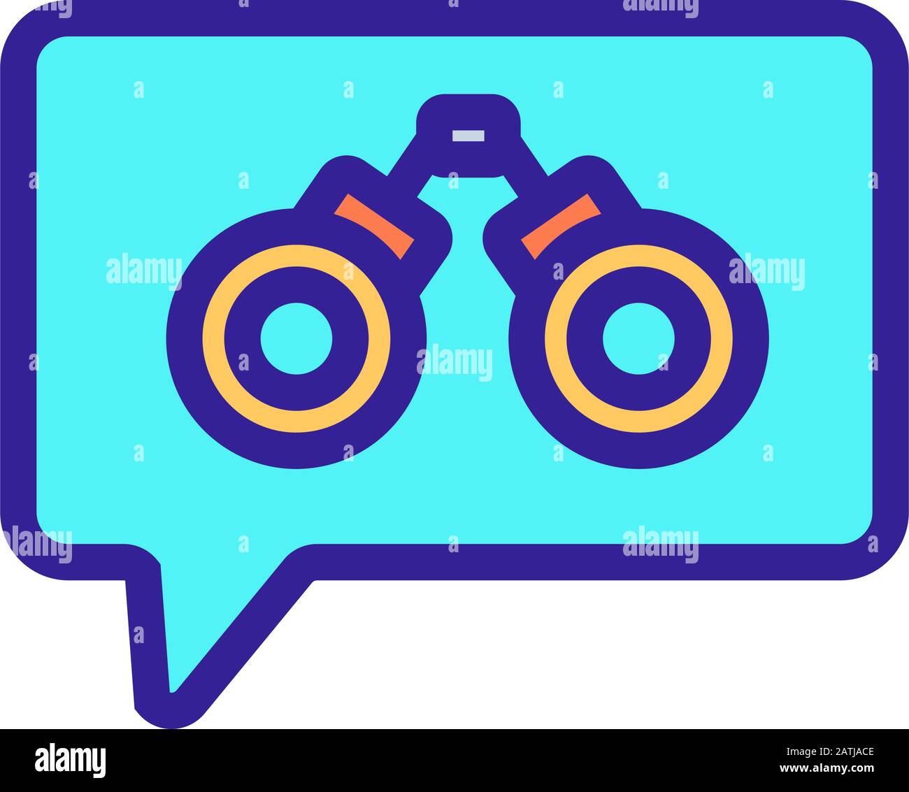 prison sentence icon vector. Isolated contour symbol illustration Stock ...