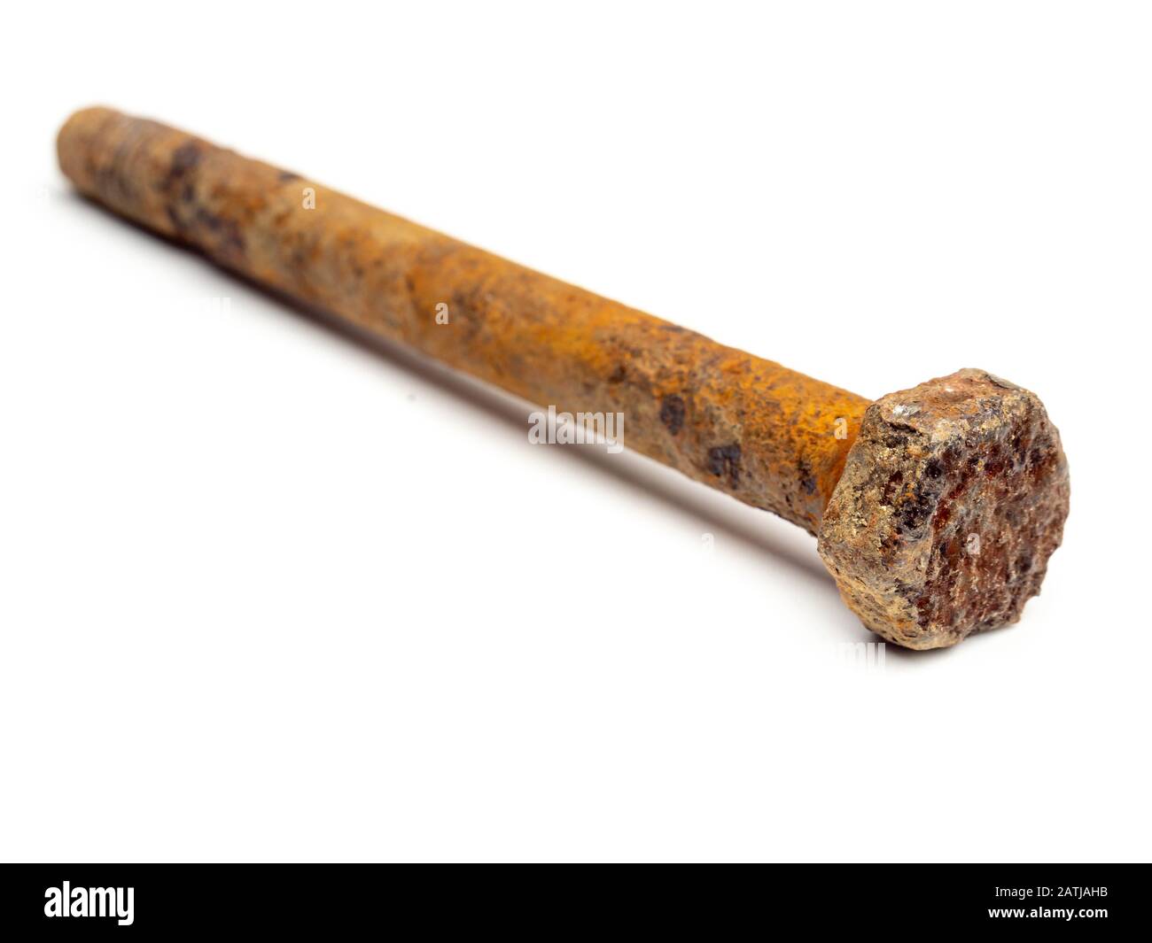 rusty screw isolated on white background Stock Photo - Alamy