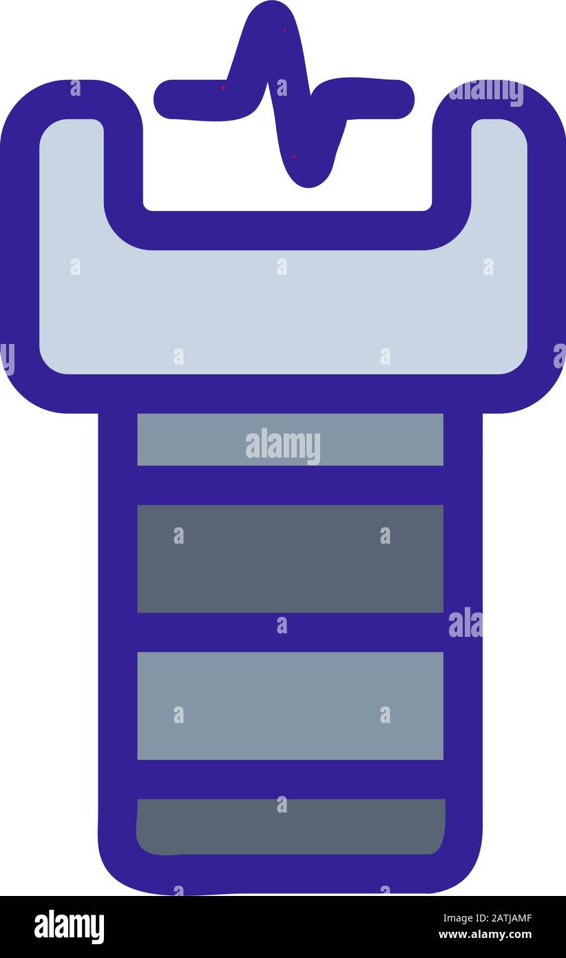 the stun gun icon vector. Isolated contour symbol illustration Stock ...