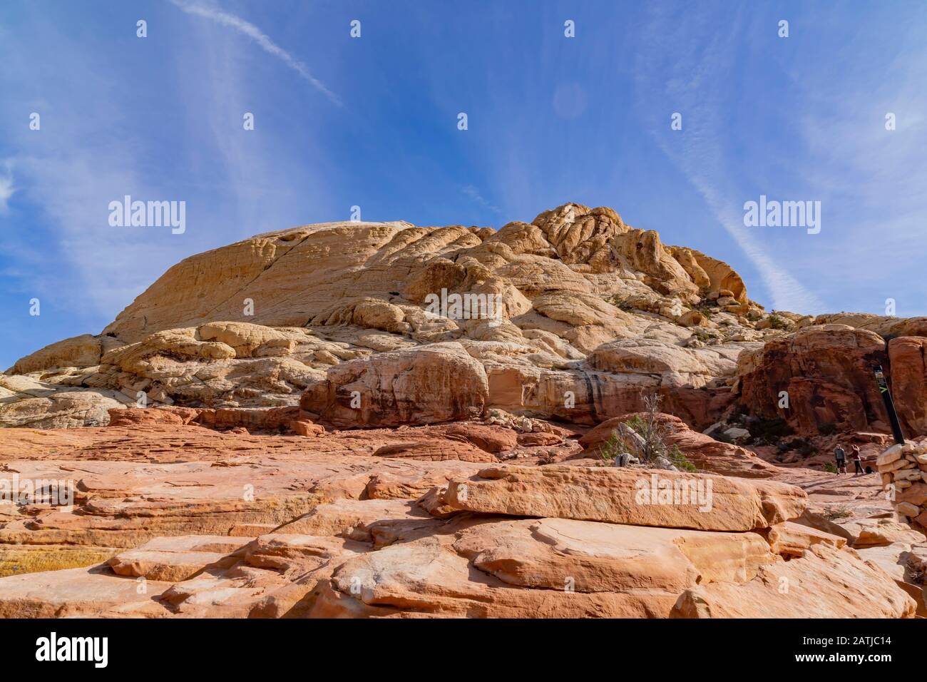 Morning nature view of the famous Red Rock Canyon at Nevada Stock Photo ...