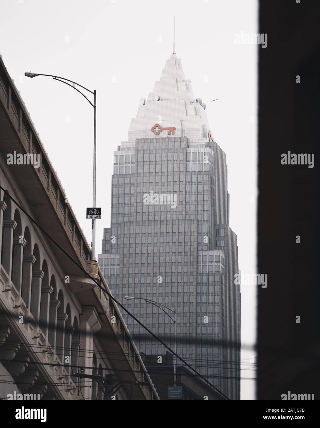 Key Tower in Cleveland Ohio from the Flats Stock Photo - Alamy