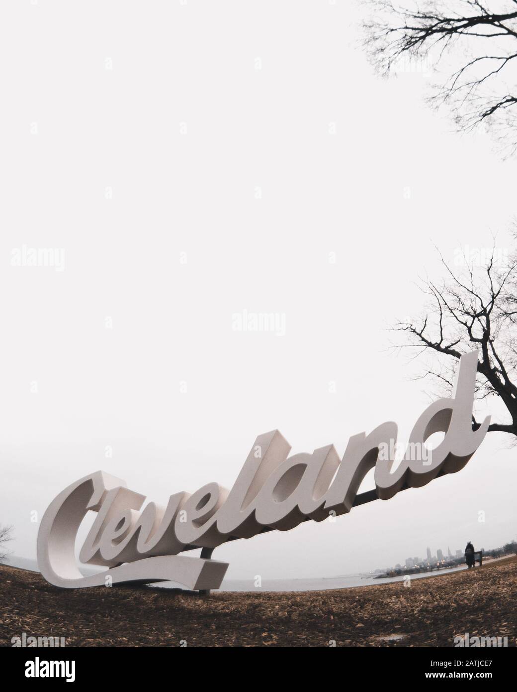 Cleveland Scripts Sign Stock Photo - Alamy