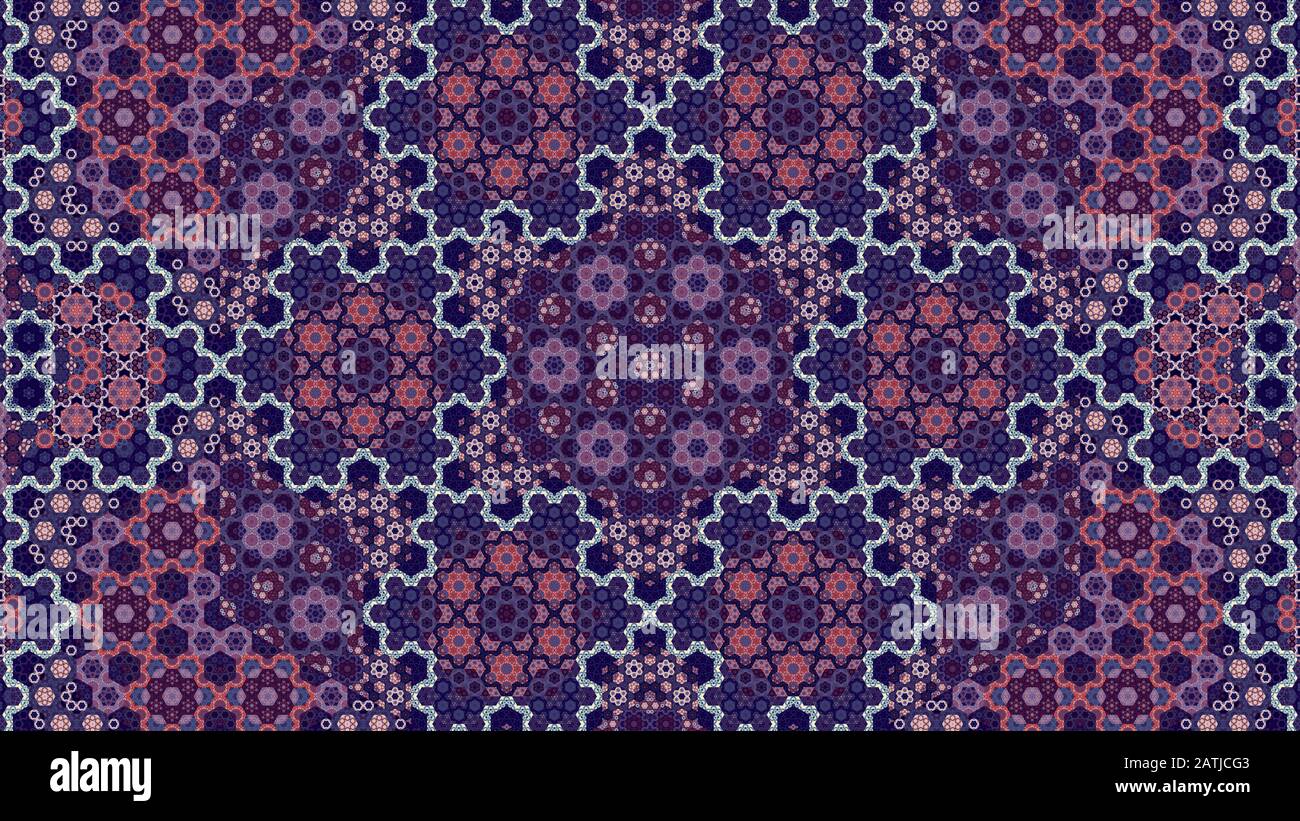 Purple arabesque, computer generated abstract background, 3D rendering ...