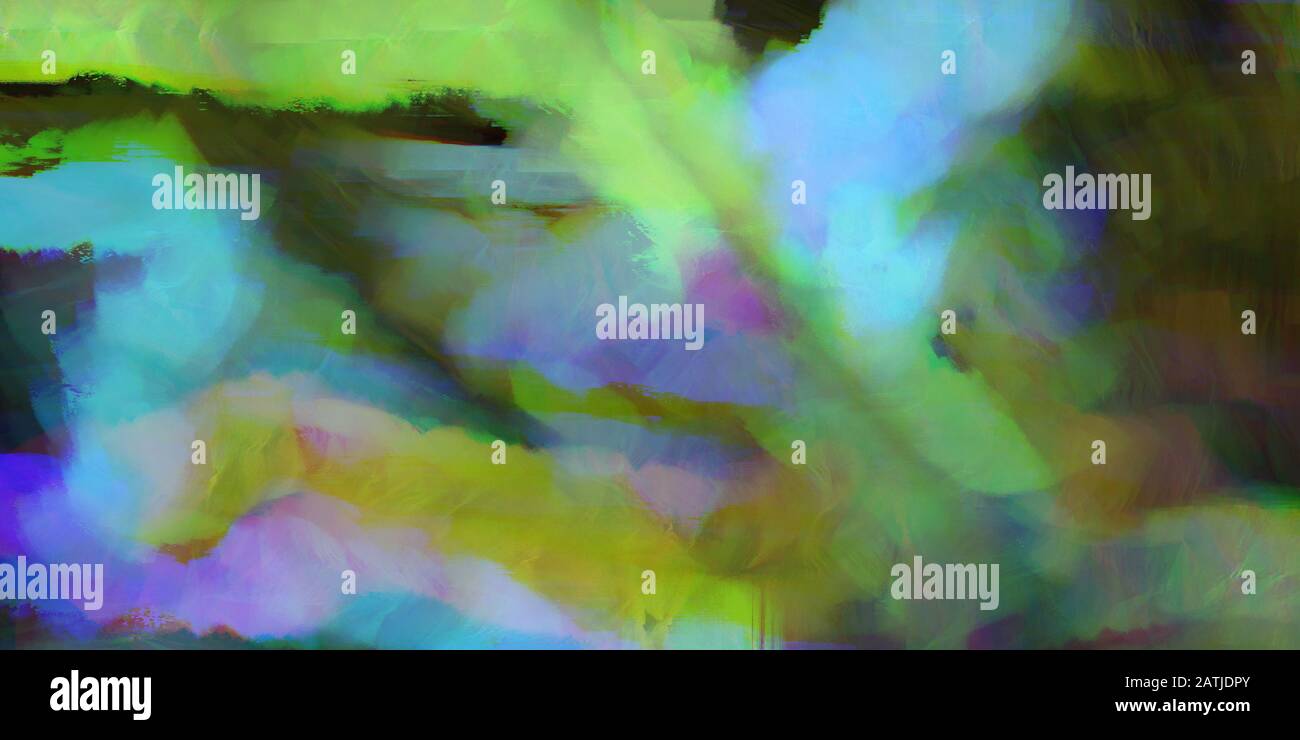 corrupted abstract colorful grunge lights background texture with dim ...