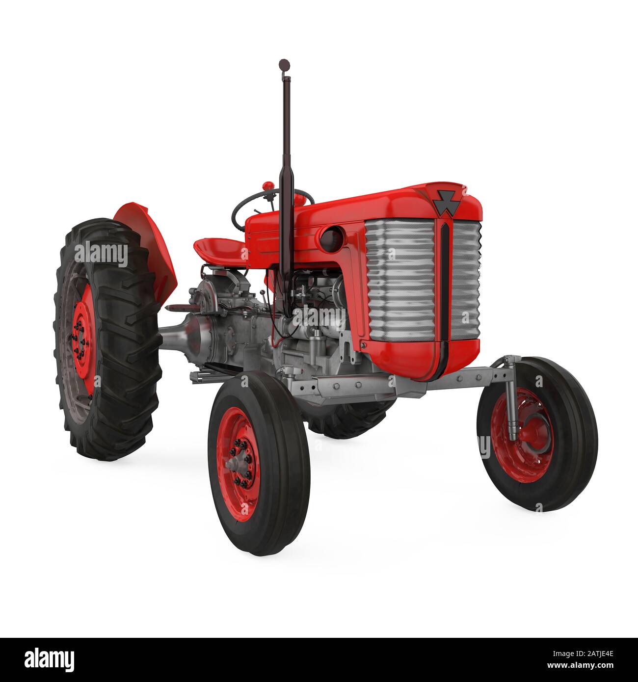 Agriculture farm farming tractor old Cut Out Stock Images & Pictures ...
