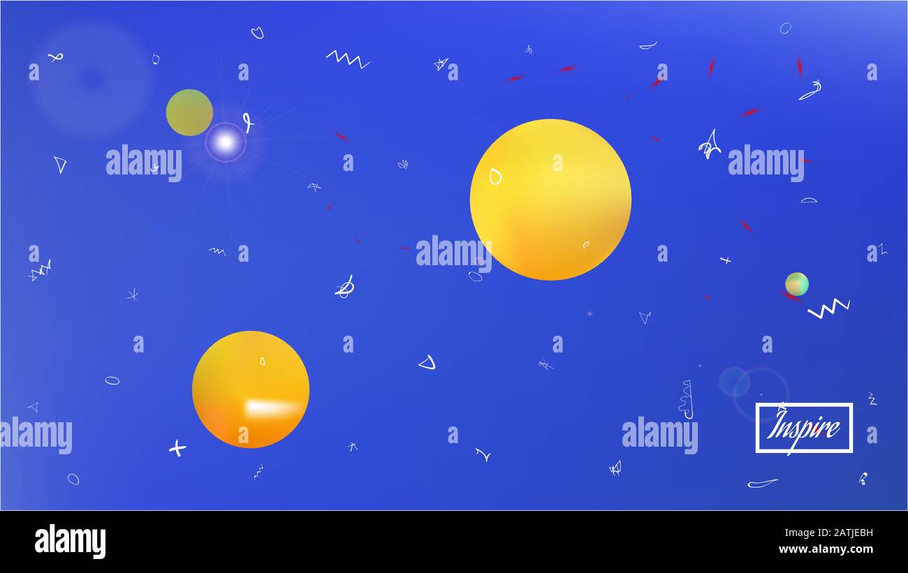 Professional colorific illustration mesh. Pure space fantasy ...