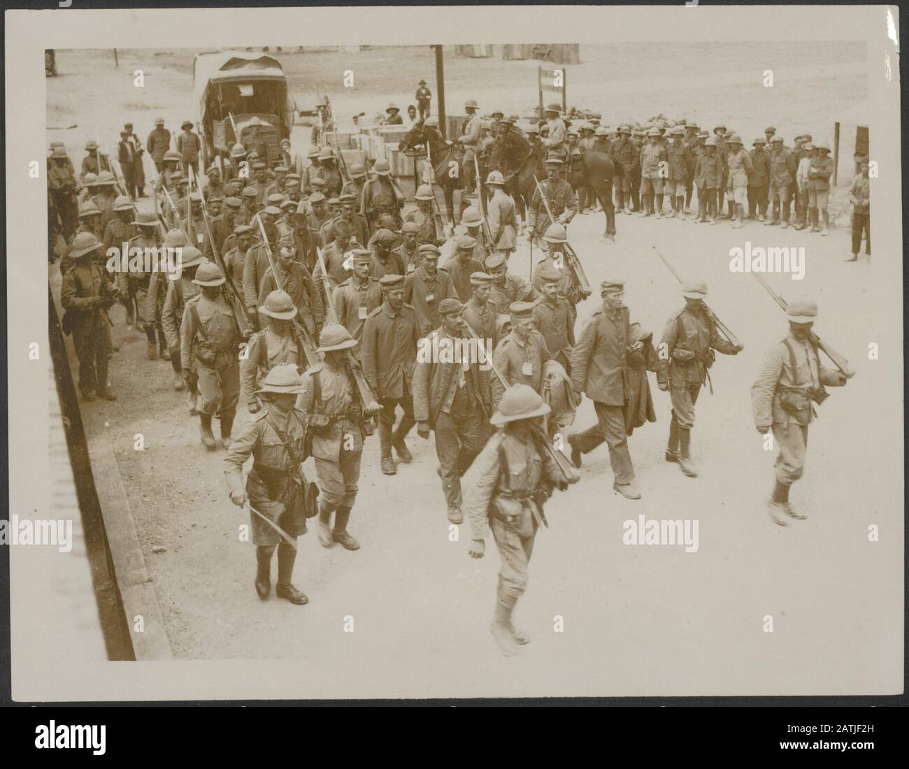 Captured at the Balkan front Description: German prisoners captured on ...