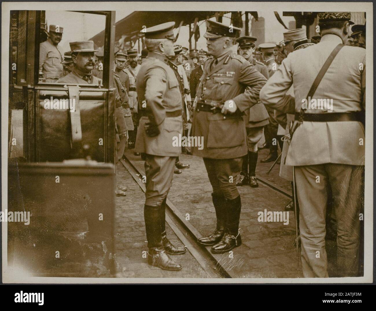 The British Western Front Description: Gen. Pershing about to leave ...