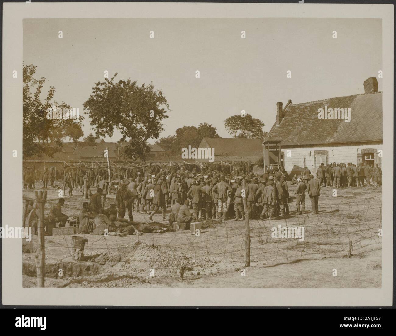 The great British advance in the west Description: German prisoners ...