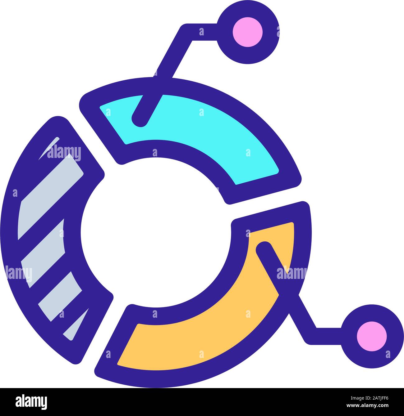 Detailing the vector icon. Isolated contour symbol illustration Stock ...