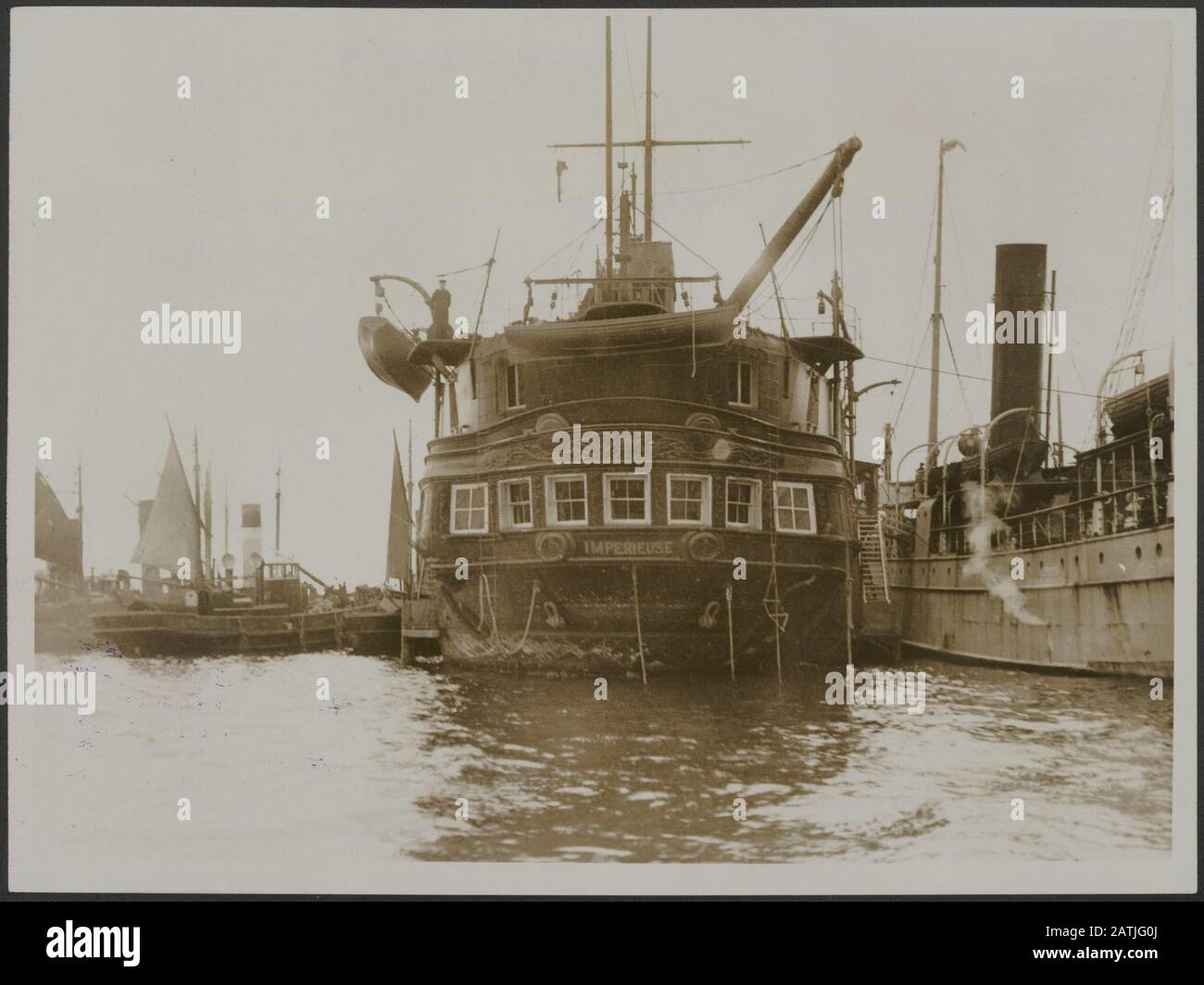 With the British navy in war time Description: H.M.S. Imperieuse. At ...