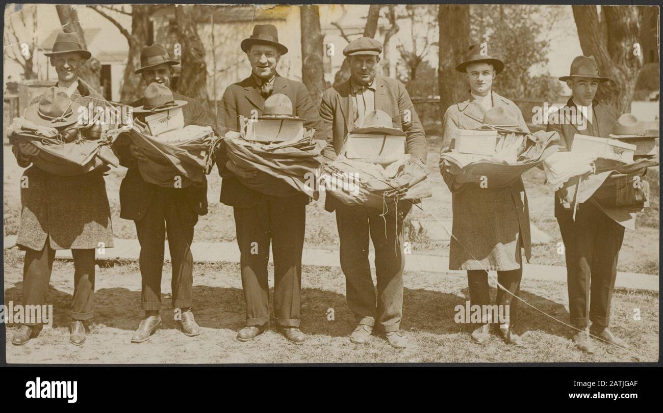 Description: Their first military uniforms, awarded to six American ...