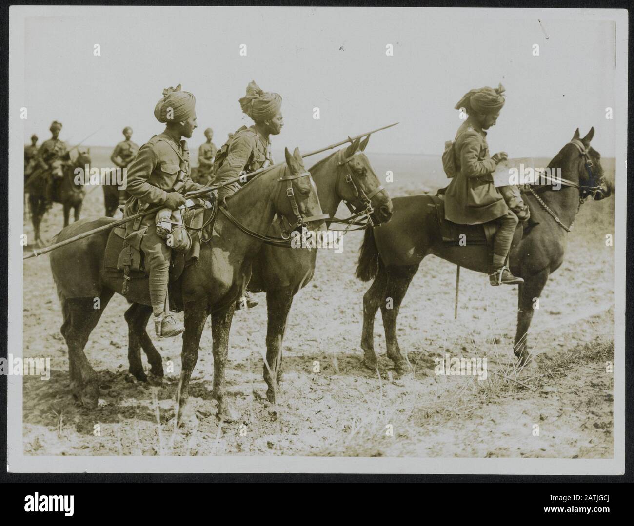 The British Western Front Description: Indian cavalry Annotation ...