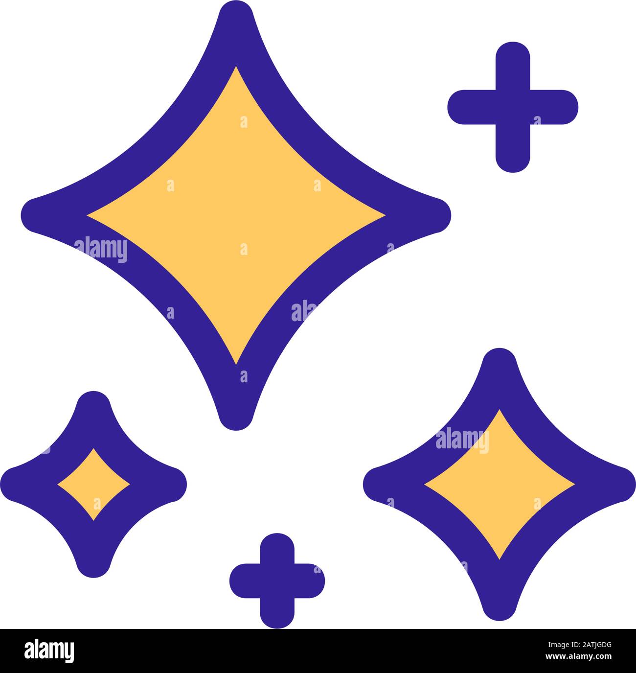 Crystal clear vector icon. Isolated contour symbol illustration Stock ...