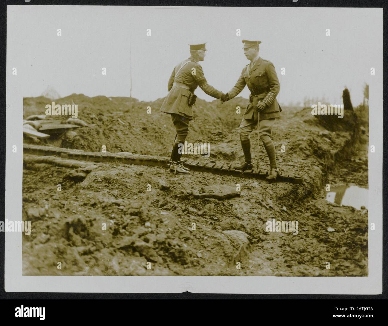 King of the Belgians visits western front Description: King of the ...