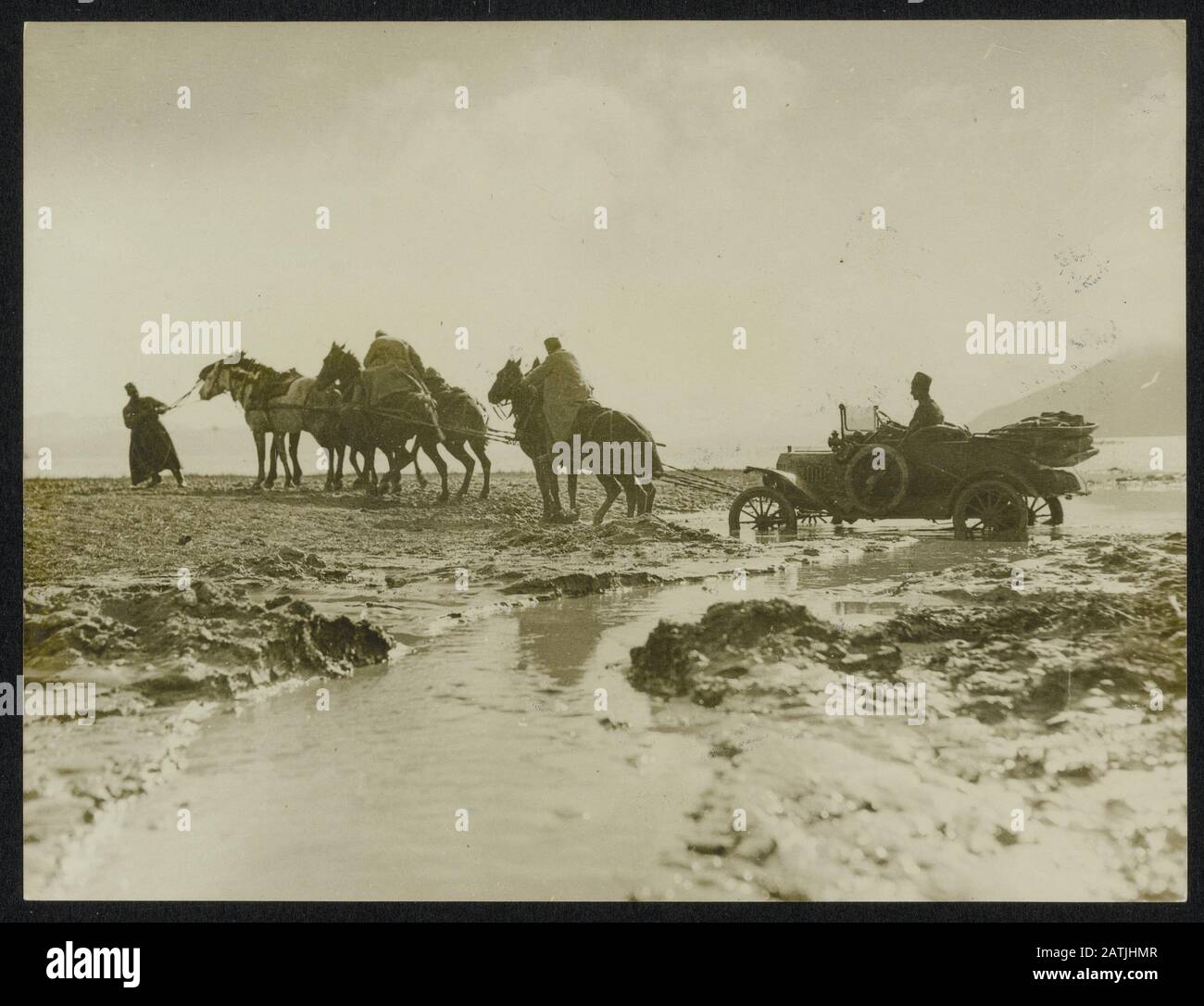 Official photographs taken on the Salonica front Description: Motoring ...