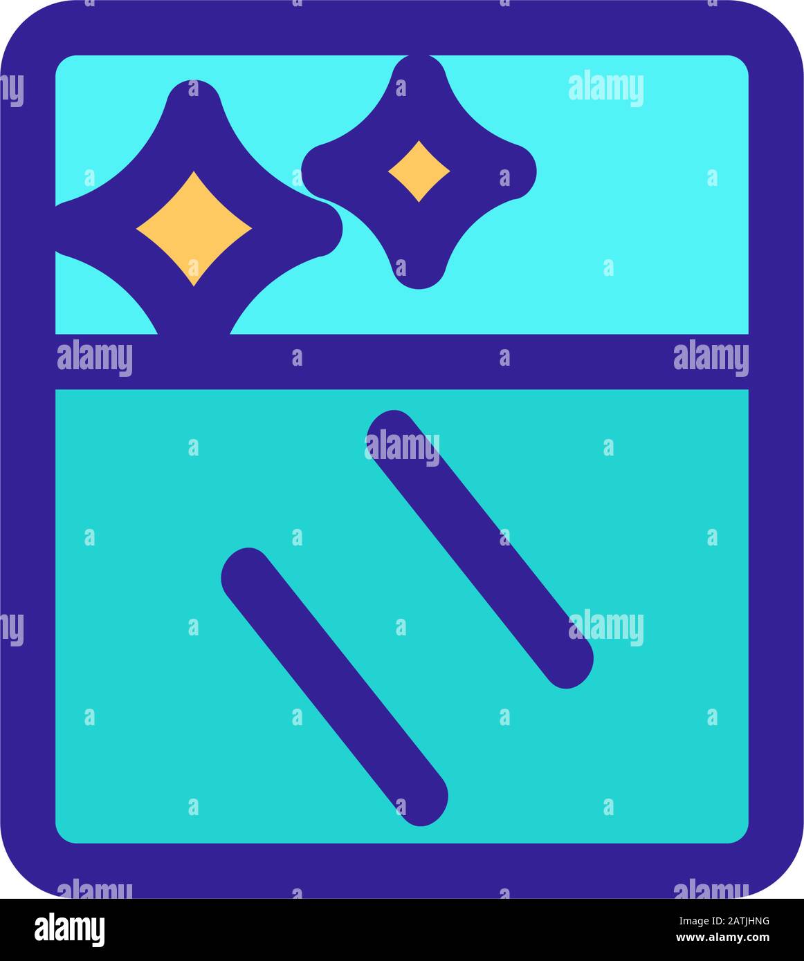 Clean windows icon vector. Isolated contour symbol illustration Stock ...