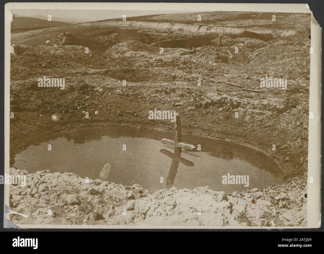 Description: With rain-filled shell hole with an excellent over water ...