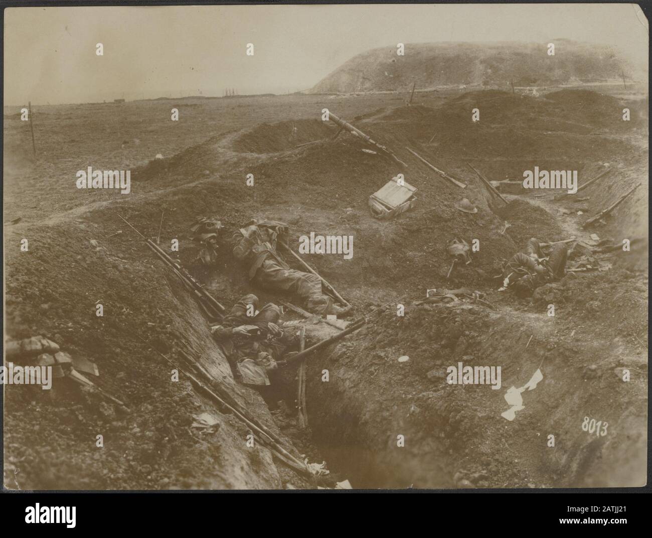 Description: Northern France. Trench fallen British soldiers Date ...