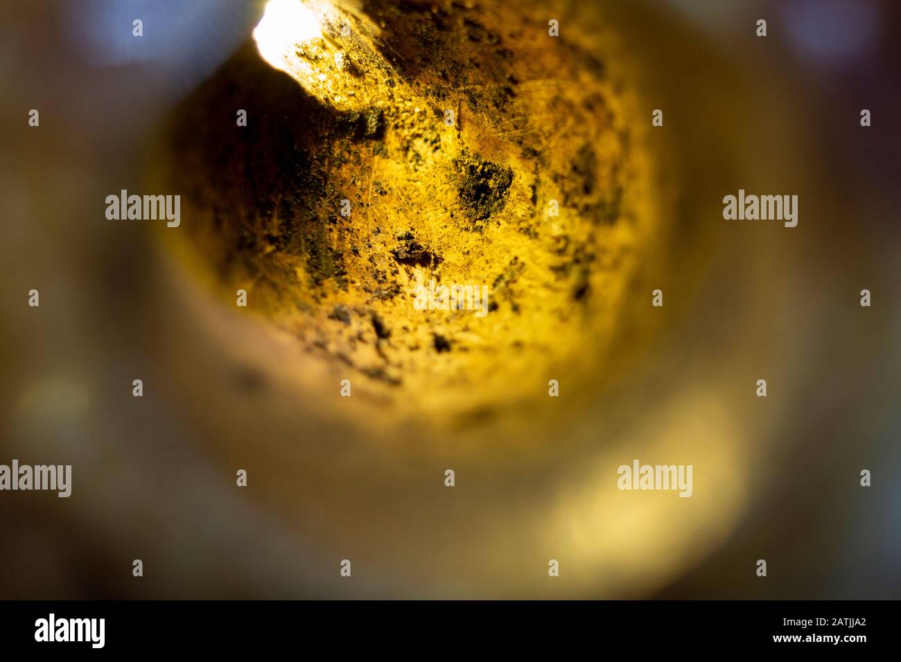 Macro picture of traces of use in the pipe Stock Photo - Alamy