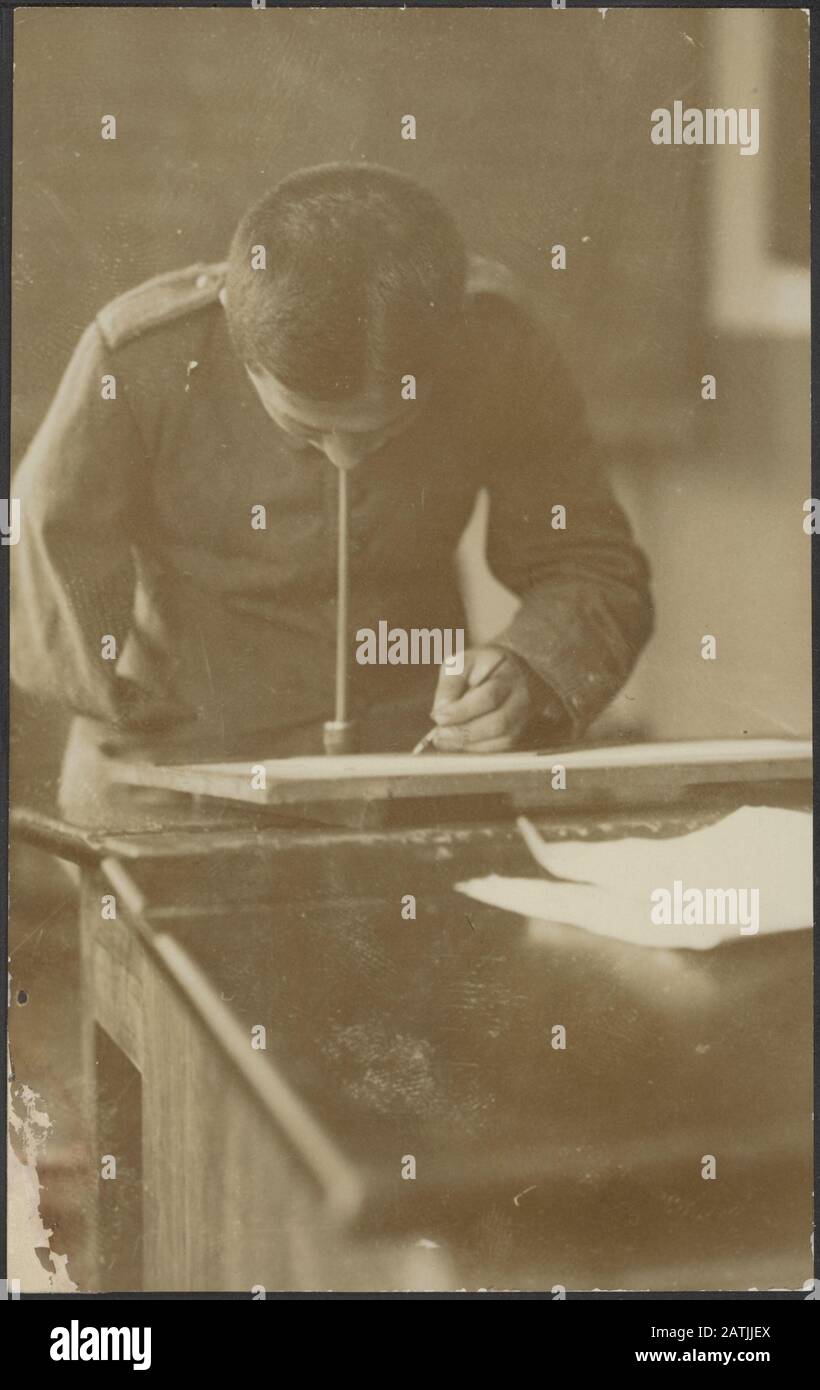 Description: War Disabled exerts a letter Date: {1914-1918} Keywords ...