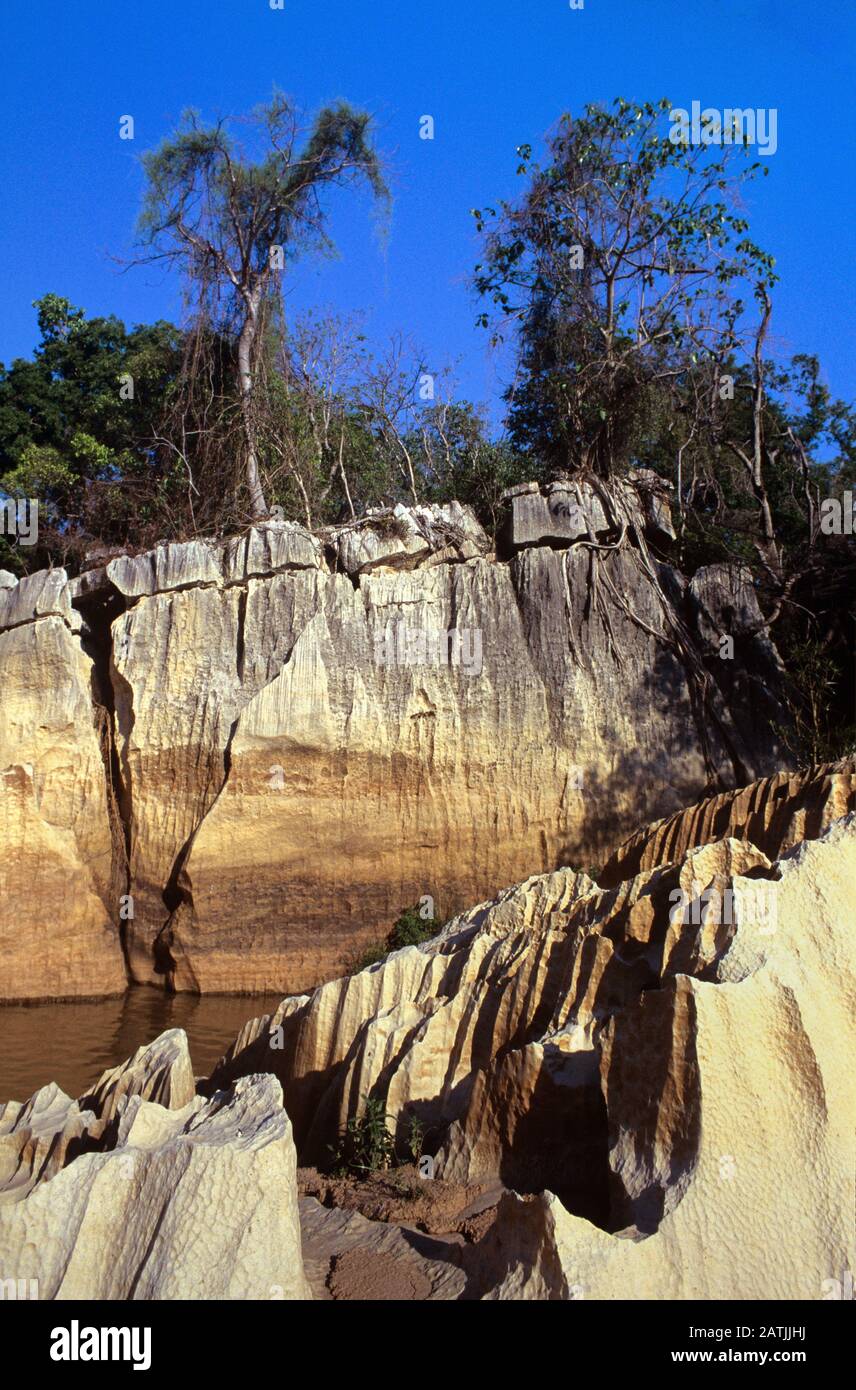 Manambolo Gorge & Manambolo River in the Tsingy de Bemaraha National ...