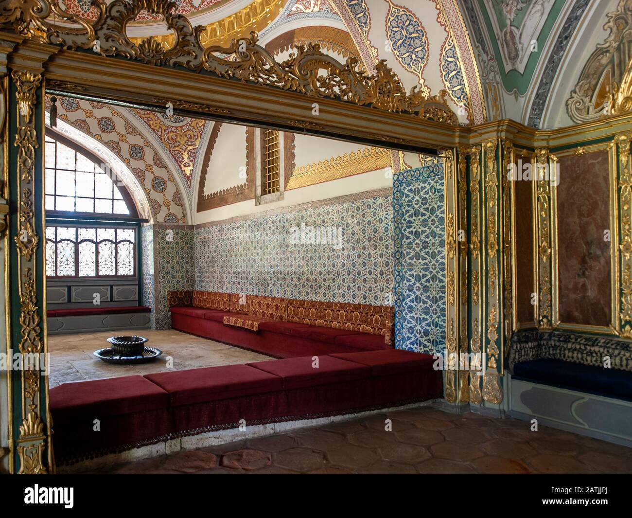 Istanbul / Turkey Topkapi palace interior luxurious impressive interior ...