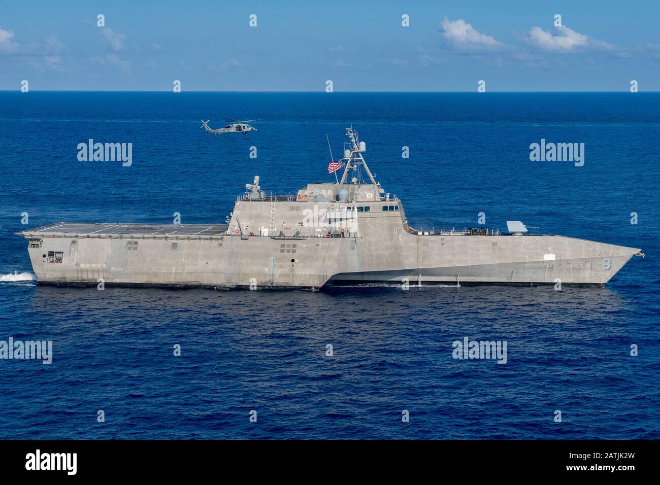 A U.S. Navy MH-60S Sea Hawk helicopter of Helicopter Sea Combat ...