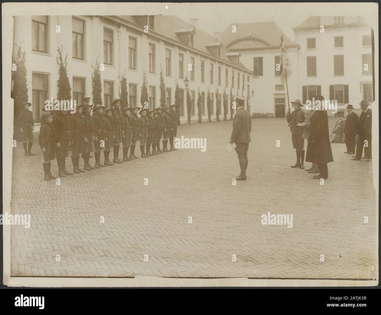 Description: Prince Henry at a scout meeting. Date: {1914-1918 ...