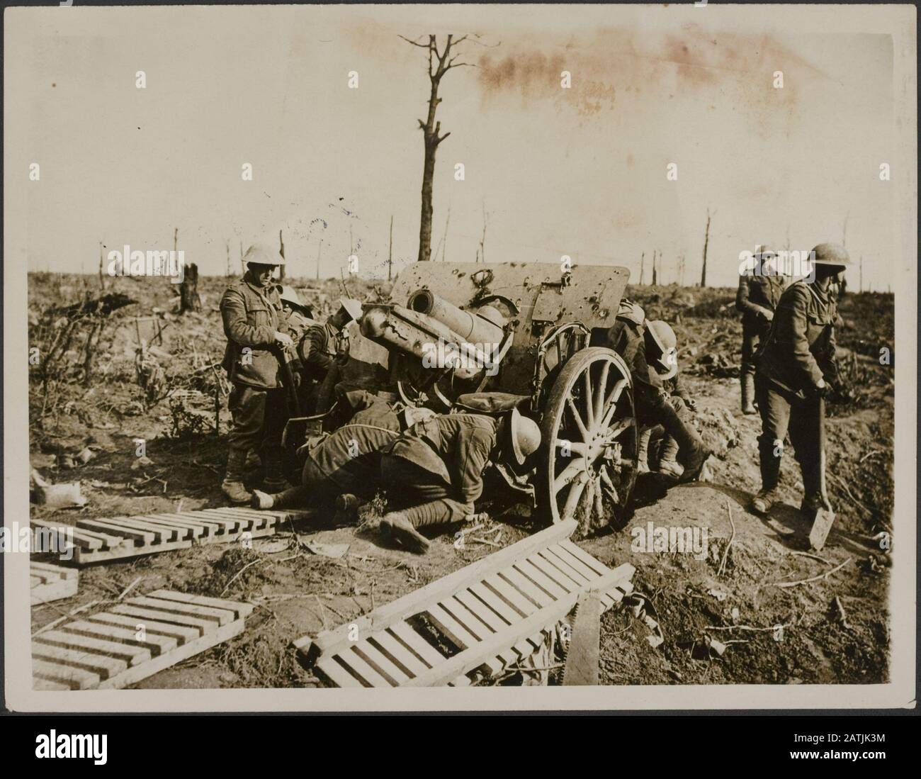 Photographs from the Somme Description: Preparing the way for bringing ...